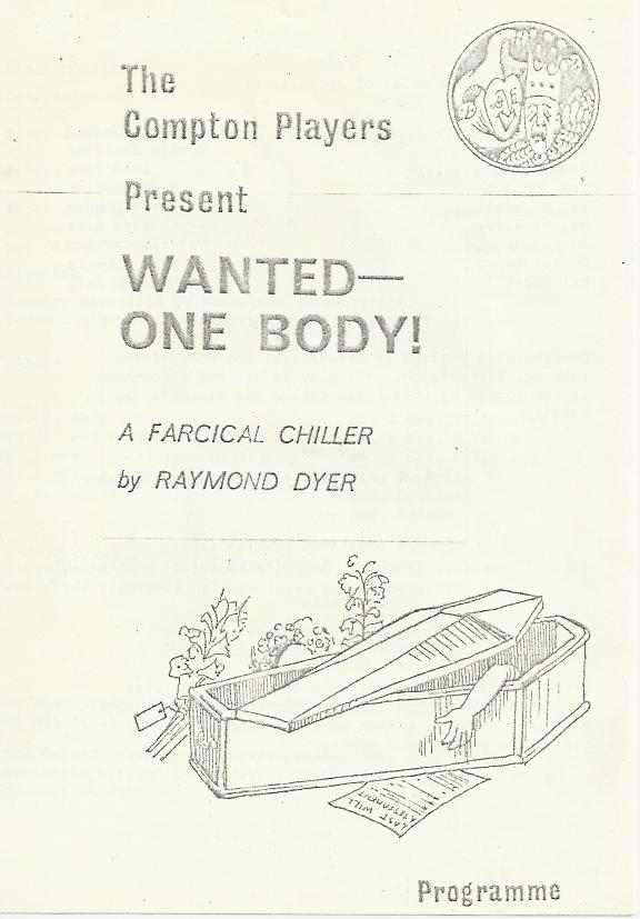 Wanted, One Body! – Compton Players